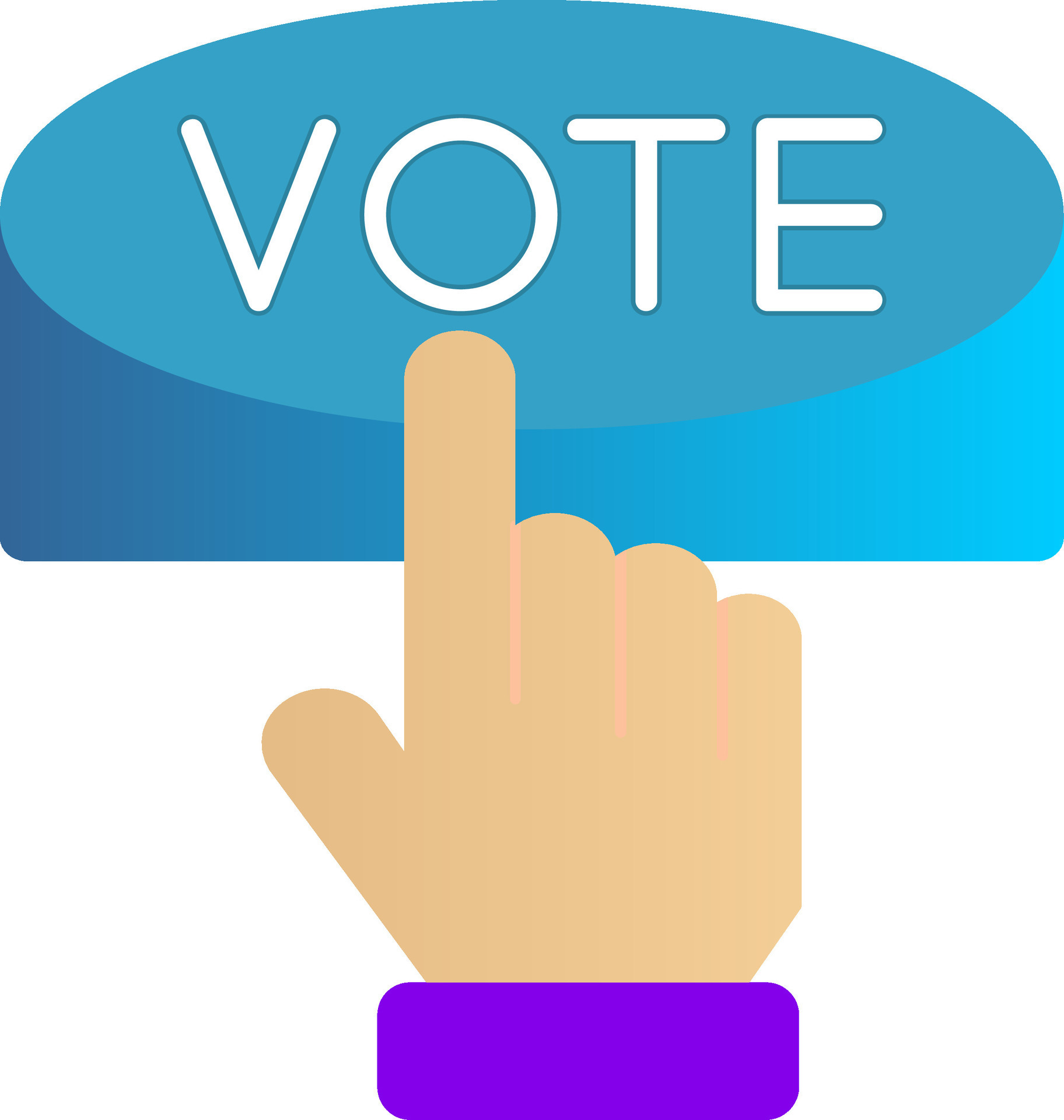 Button Flat Gradient Icon 42181330 Vector Art at Vecteezy