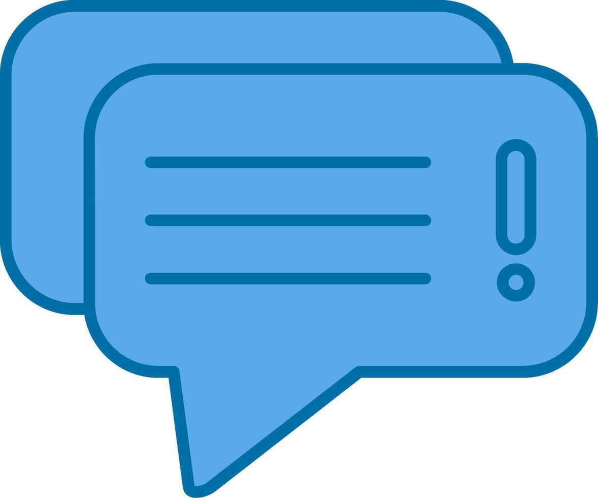 Error Message Filled Blue Icon 42182503 Vector Art at Vecteezy