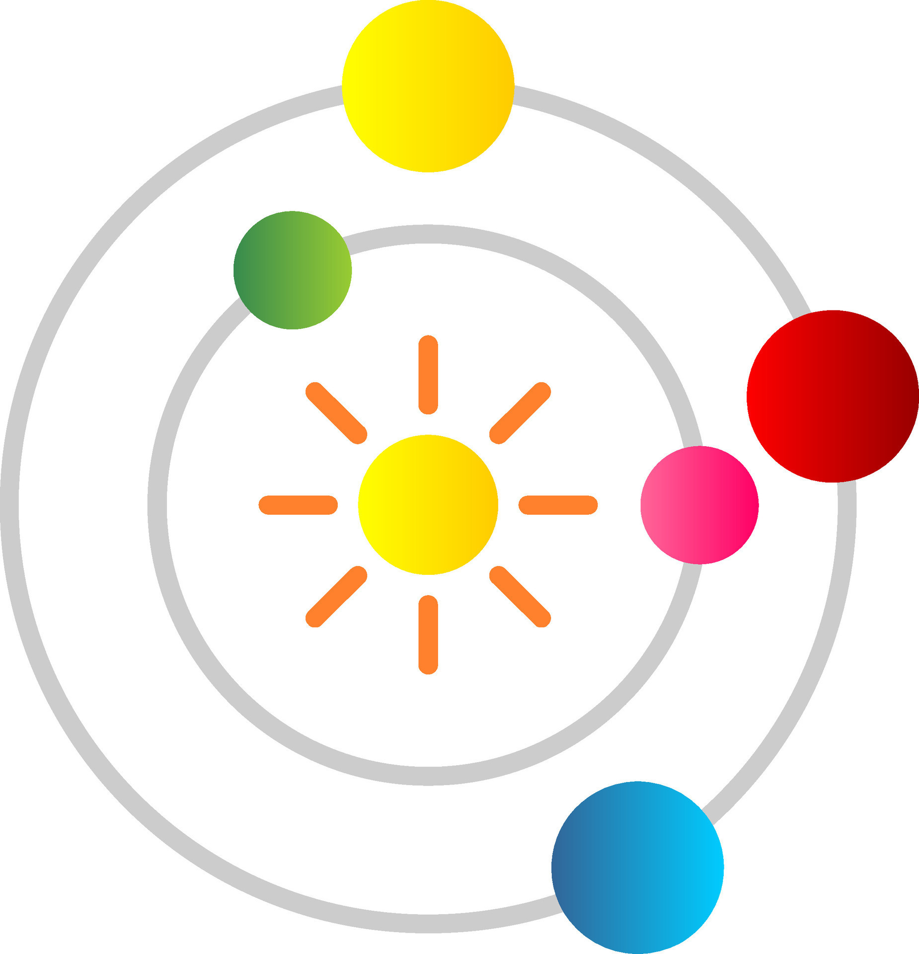 Solar System Flat Gradient Icon 42182952 Vector Art at Vecteezy