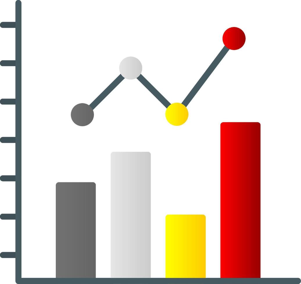 Bar Chart Flat Gradient Icon 42183811 Vector Art at Vecteezy