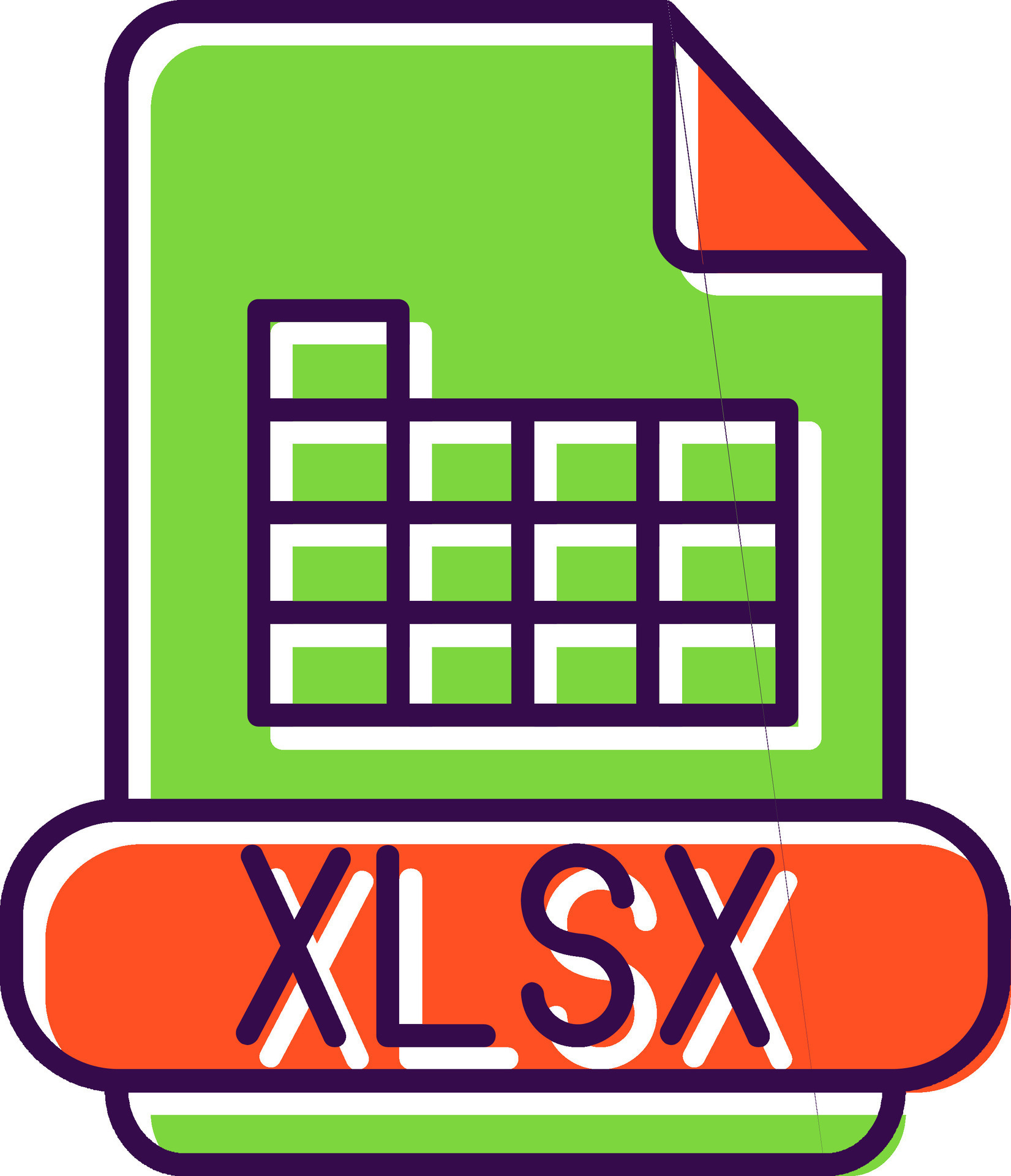 xlsx lleno icono 42187804 Vector en Vecteezy