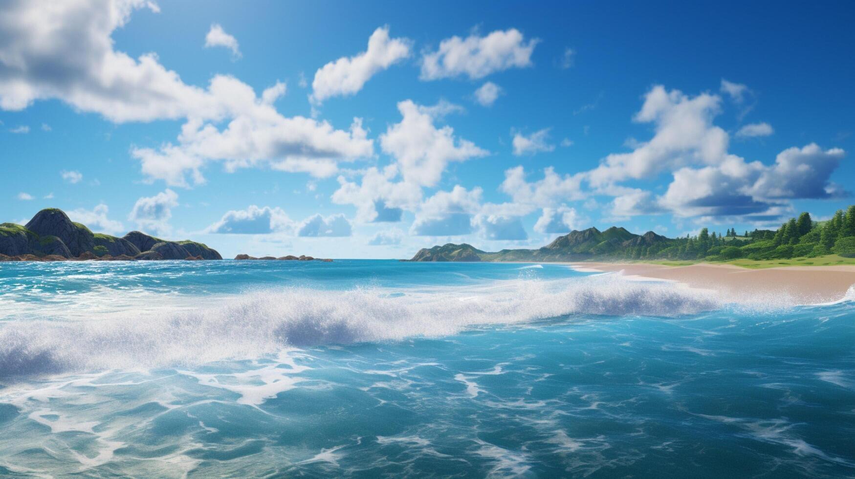 AI generated Ocean Breeze Background 42193052 Stock Photo at Vecteezy