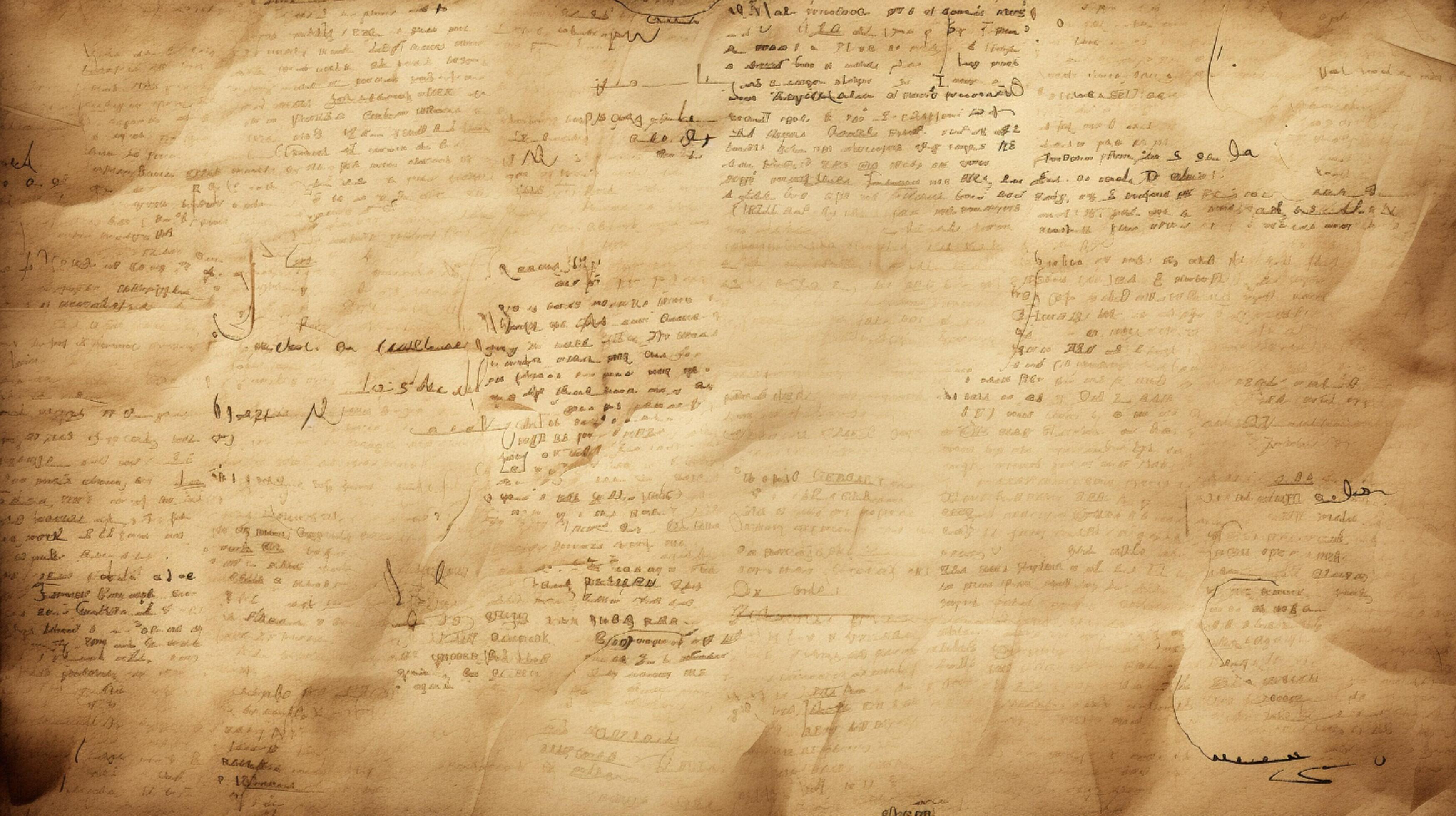 AI generated Old Notebook Paper with Scribbles Background 42193565 ...