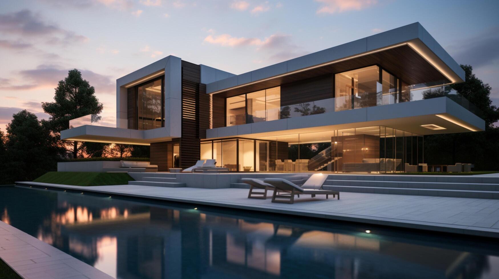 AI generated Minimalist Home Design high quality 42198552 Stock Photo ...