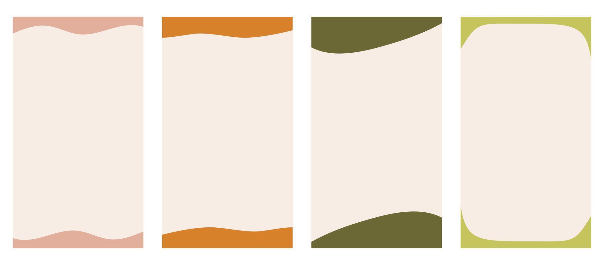 Collection Of Diverse Shapes Designed For Vertical Stories Promo Site