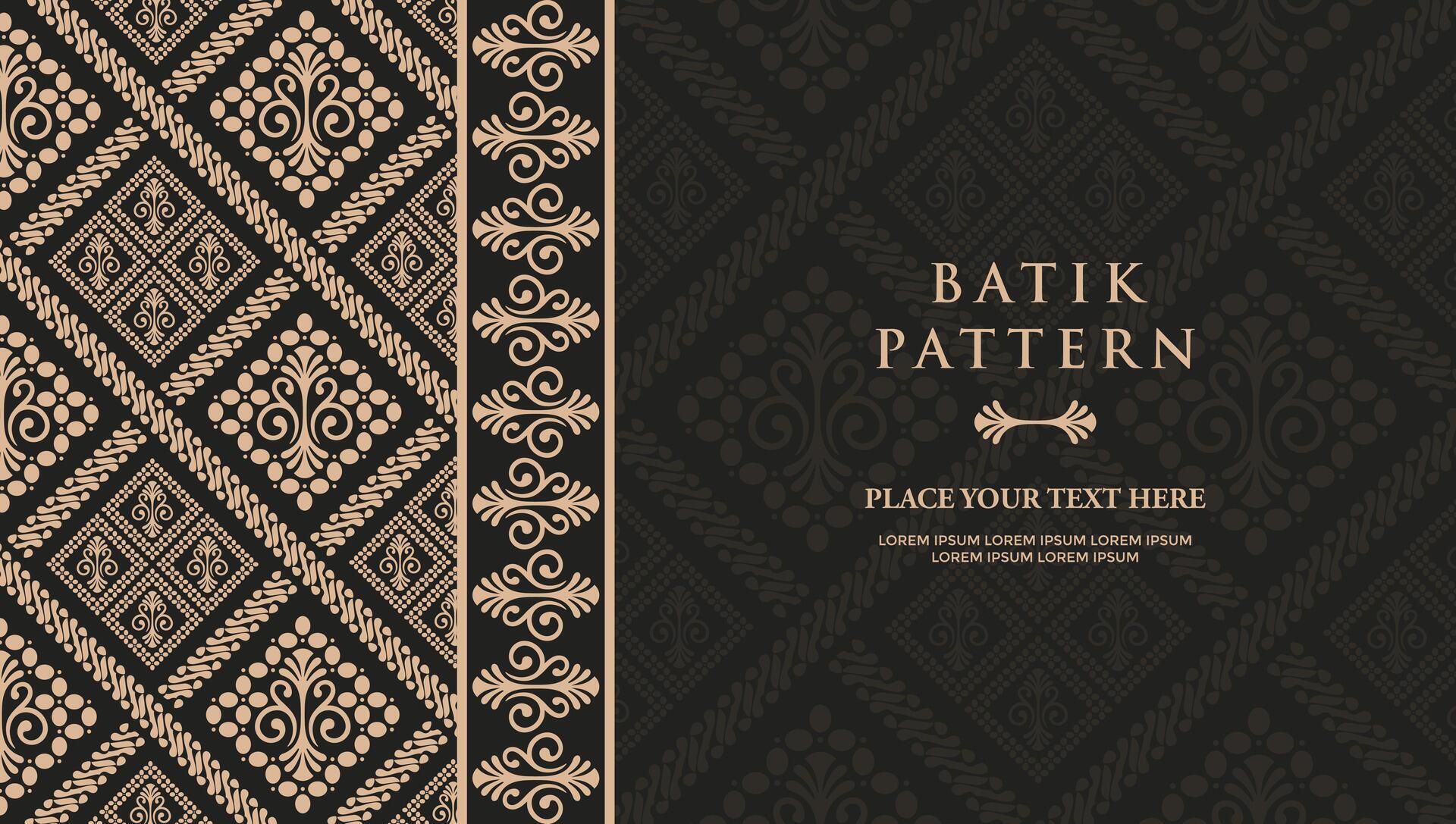 Luxury and elegant vector javanese ethnic batik pattern template ...