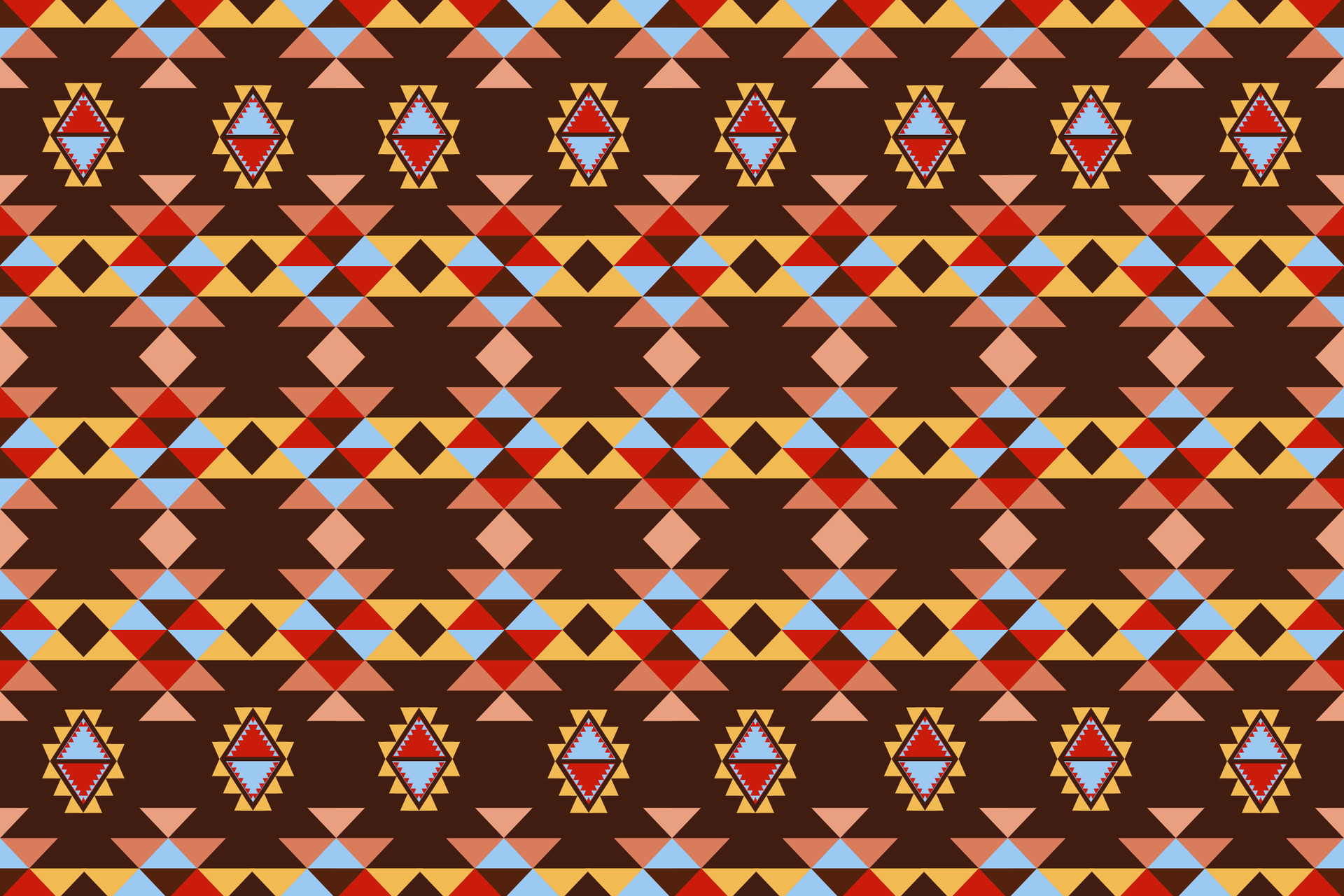 Southwestern Navajo patterns featuring triangles, zigzags, diamonds and ...