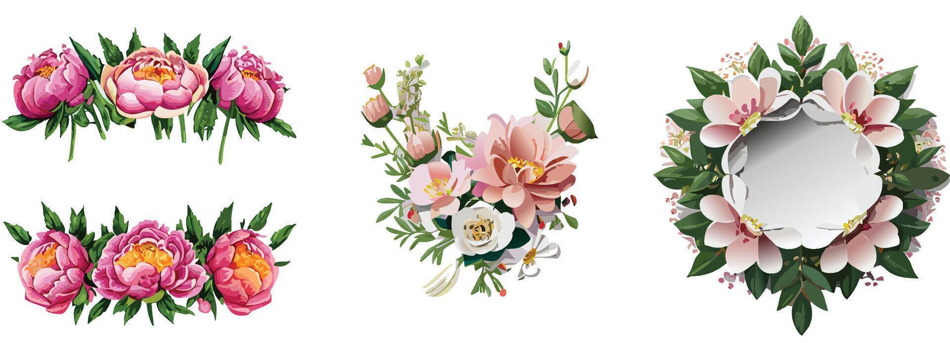 Wedding Flower Clip Art Border Wedding Flower Border Stock