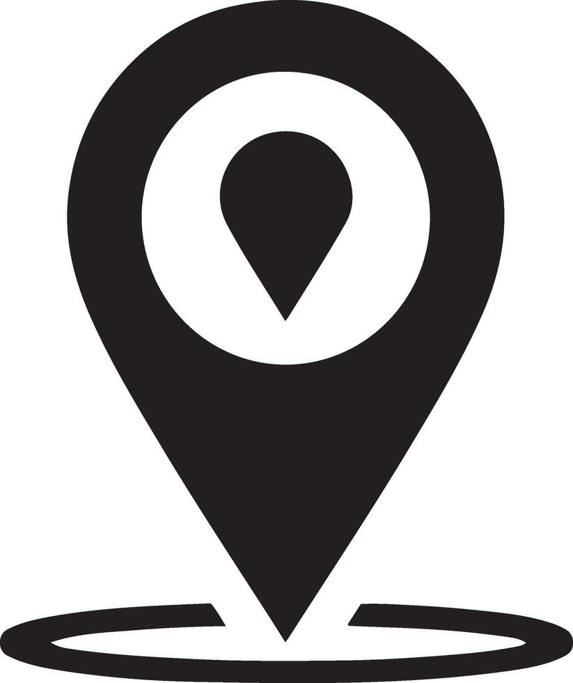 Map Pin Place Marker Vector Icon Design On White Background Gps Location Map Pointer Symbol