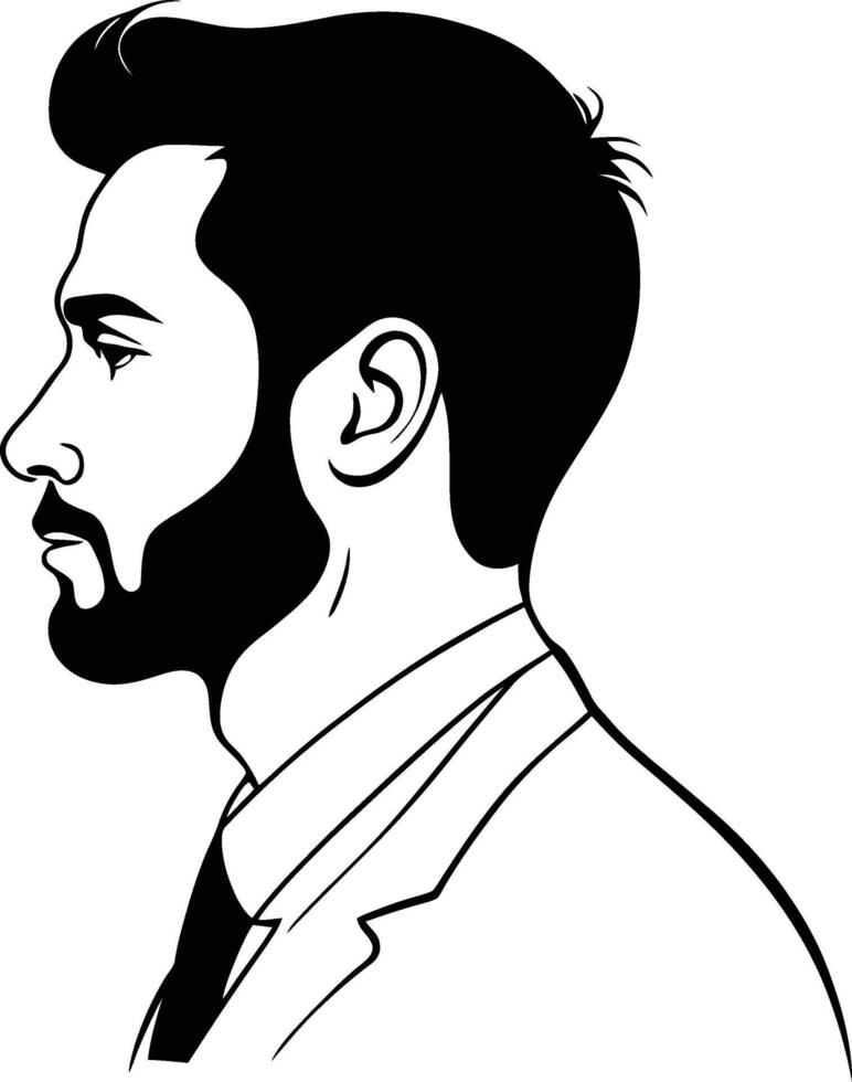 How To Draw Male Face Side View