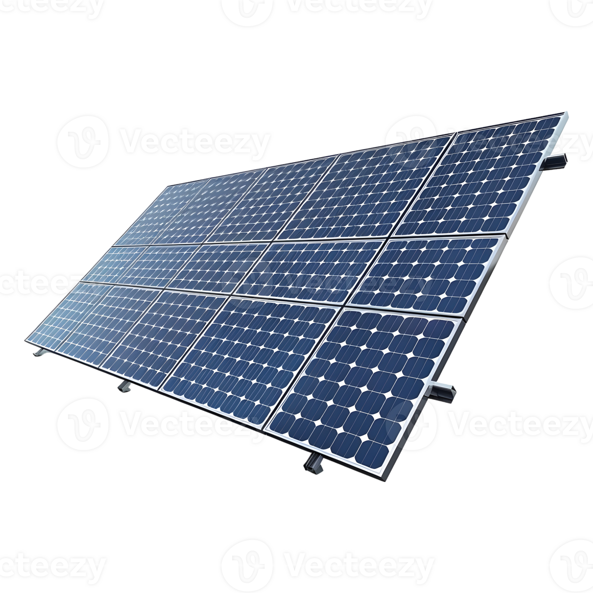 AI generated 3D Rendering of a Solar Panel on Transparent Background ...
