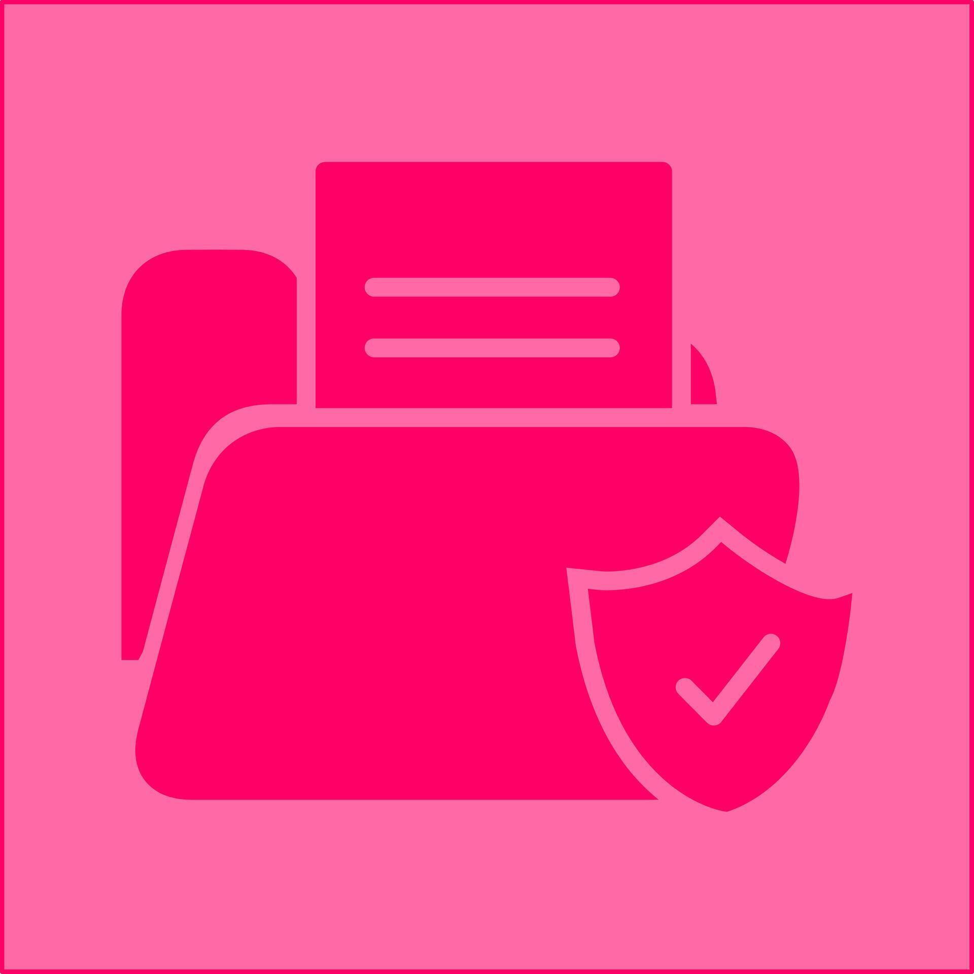 Shield Folder Vector Icon 42255268 Vector Art at Vecteezy