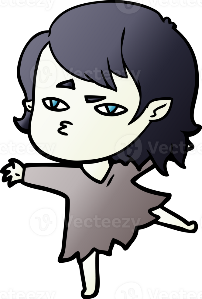 Cartoon Vampire Girl 42276286 Png