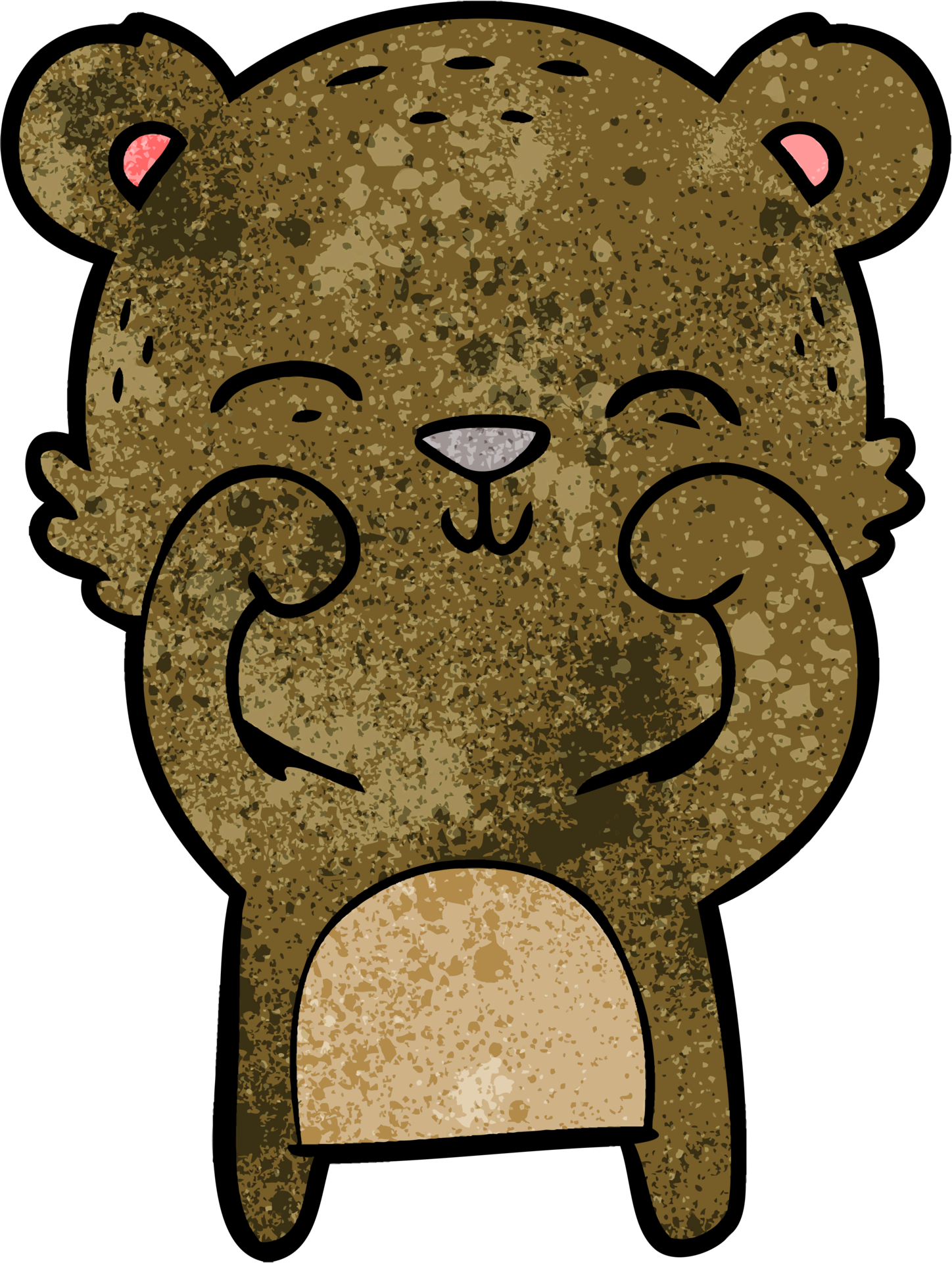 Happy Cartoon Bear 42281038 Png