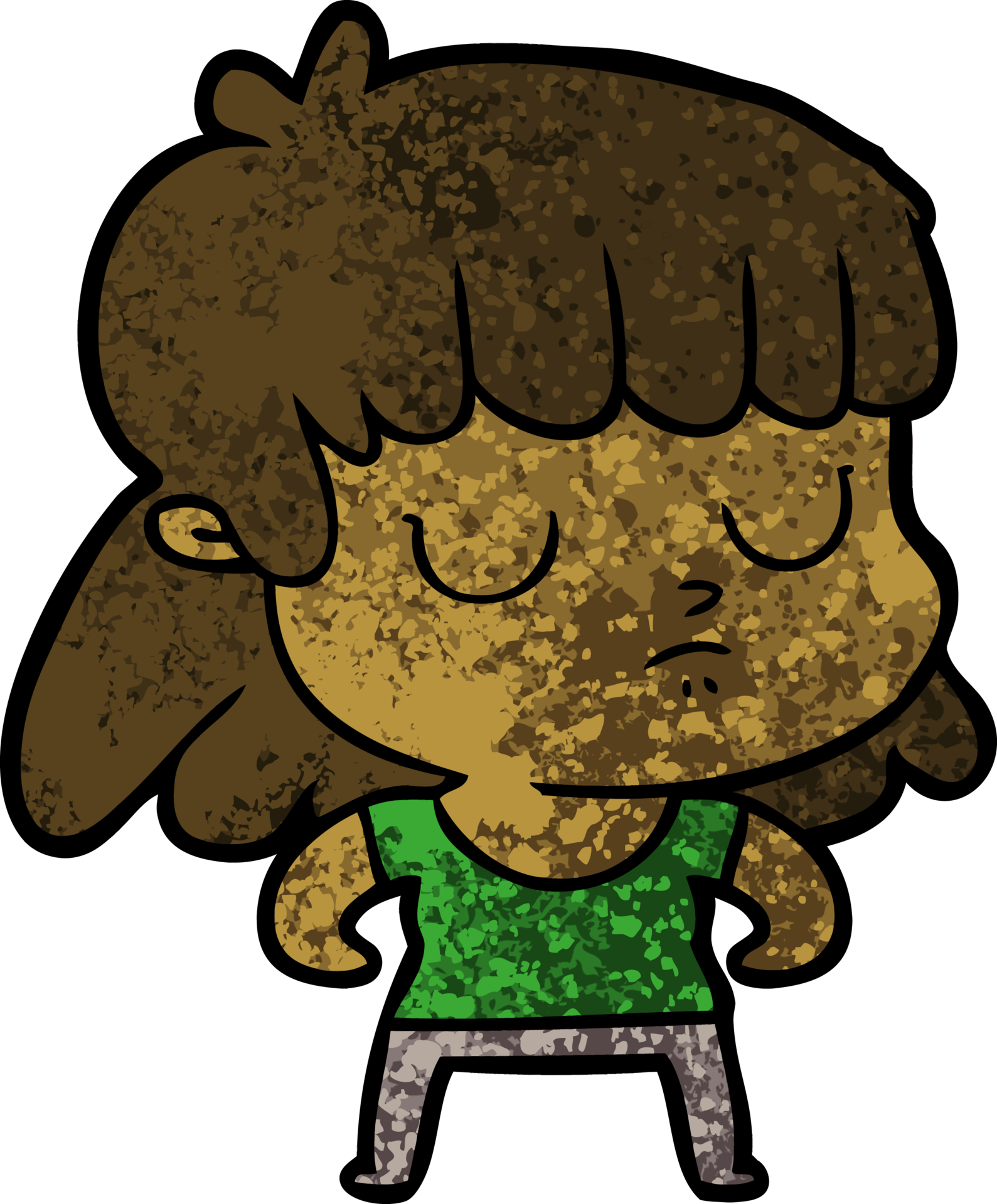 cartoon indifferent woman 42281766 PNG