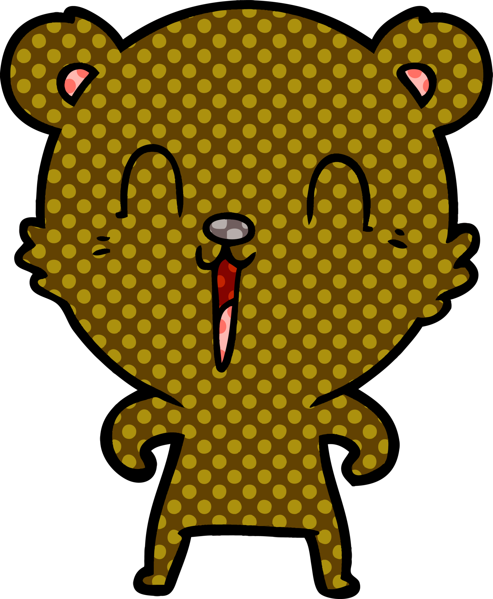 Happy Cartoon Bear 42325818 Png