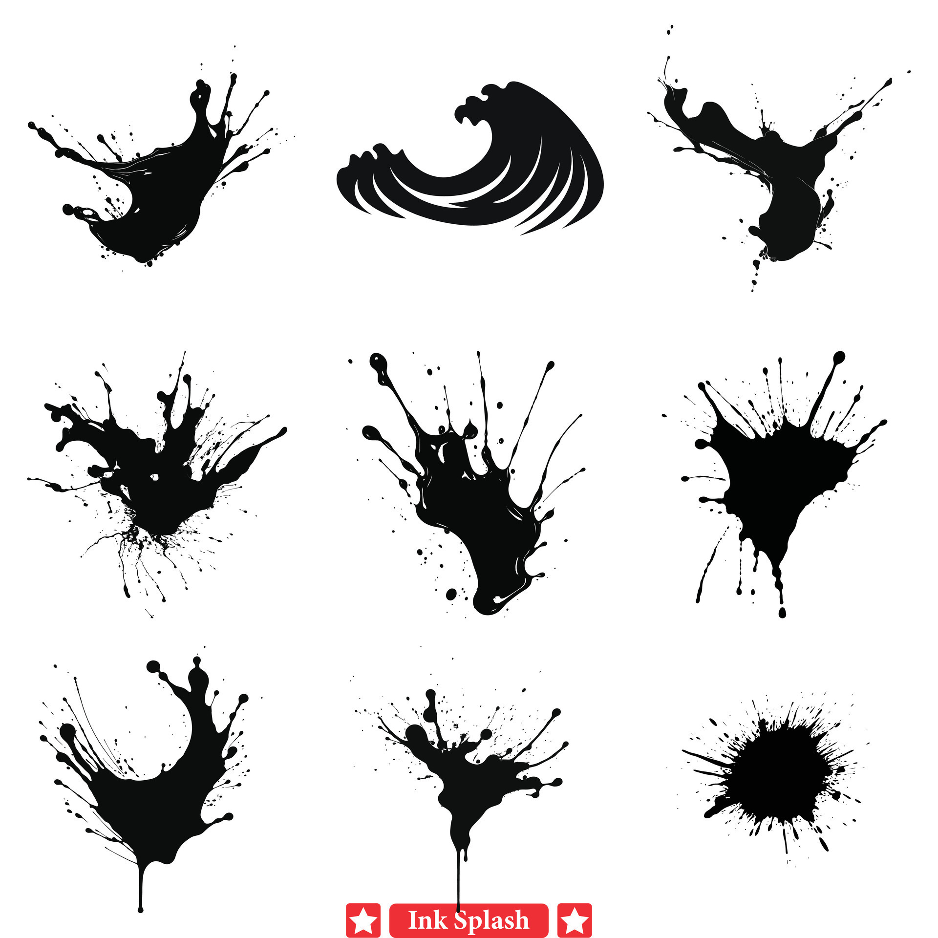 Inspiring Ink Splash Vector Designs Fuel Your Creative Fire With