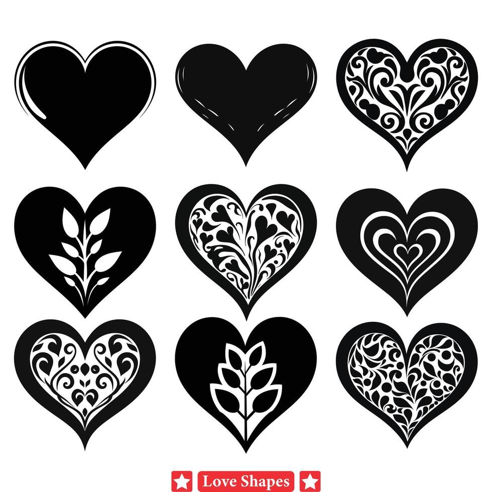 Soothing Love Symbols Comforting Heart Shapes Vector Bundle for ... Soothing Love Symbols Comforting Heart Shapes Vector Bundle for ...