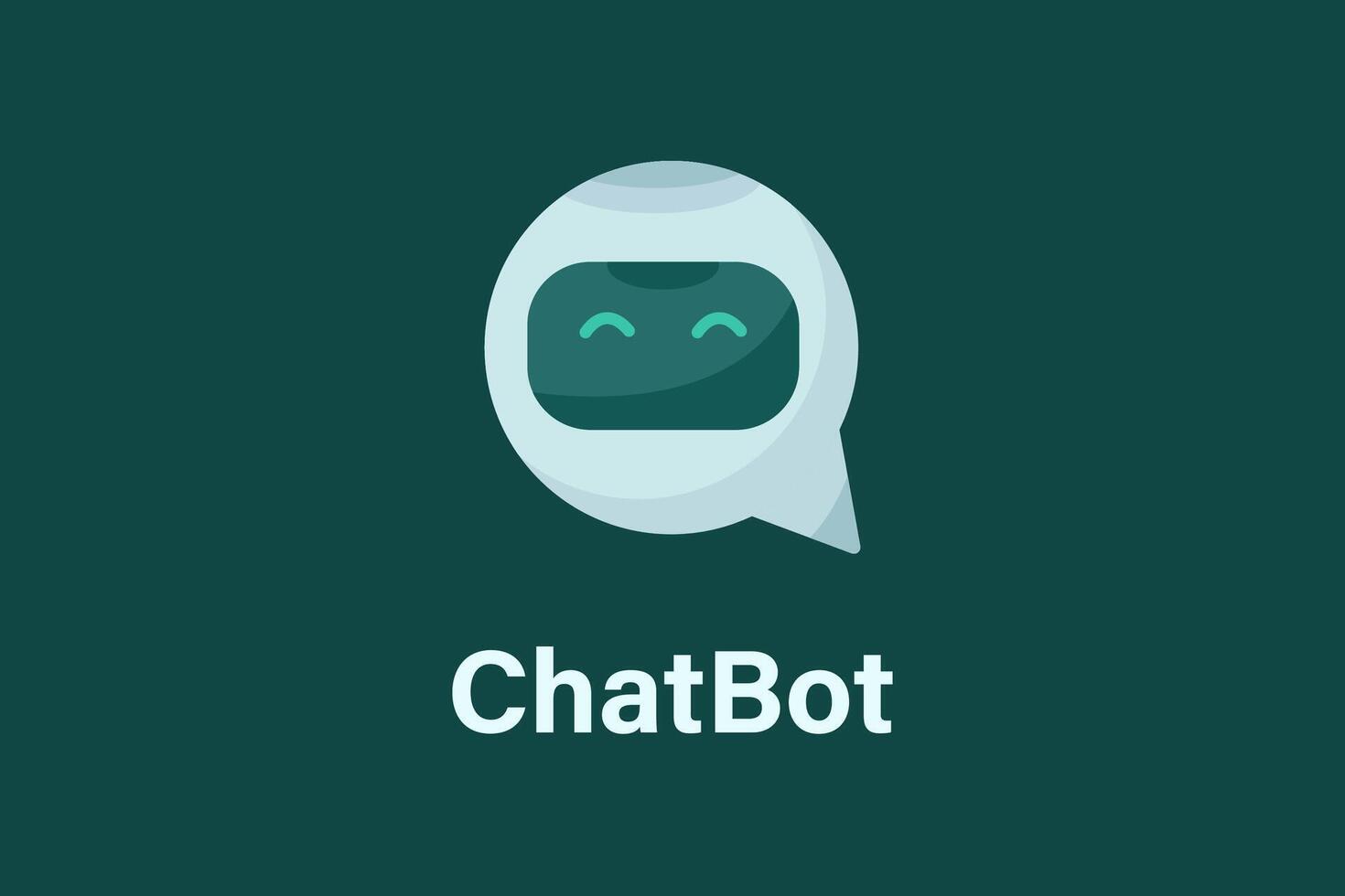 Chatbot Vector Design Illustration Modern Flat Style Chatbot Icon