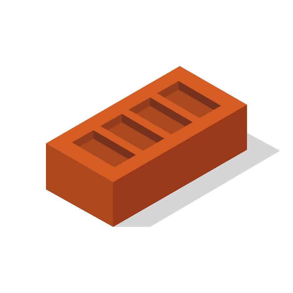 Illustrated isometric brick 42338663 Vector Art at Vecteezy