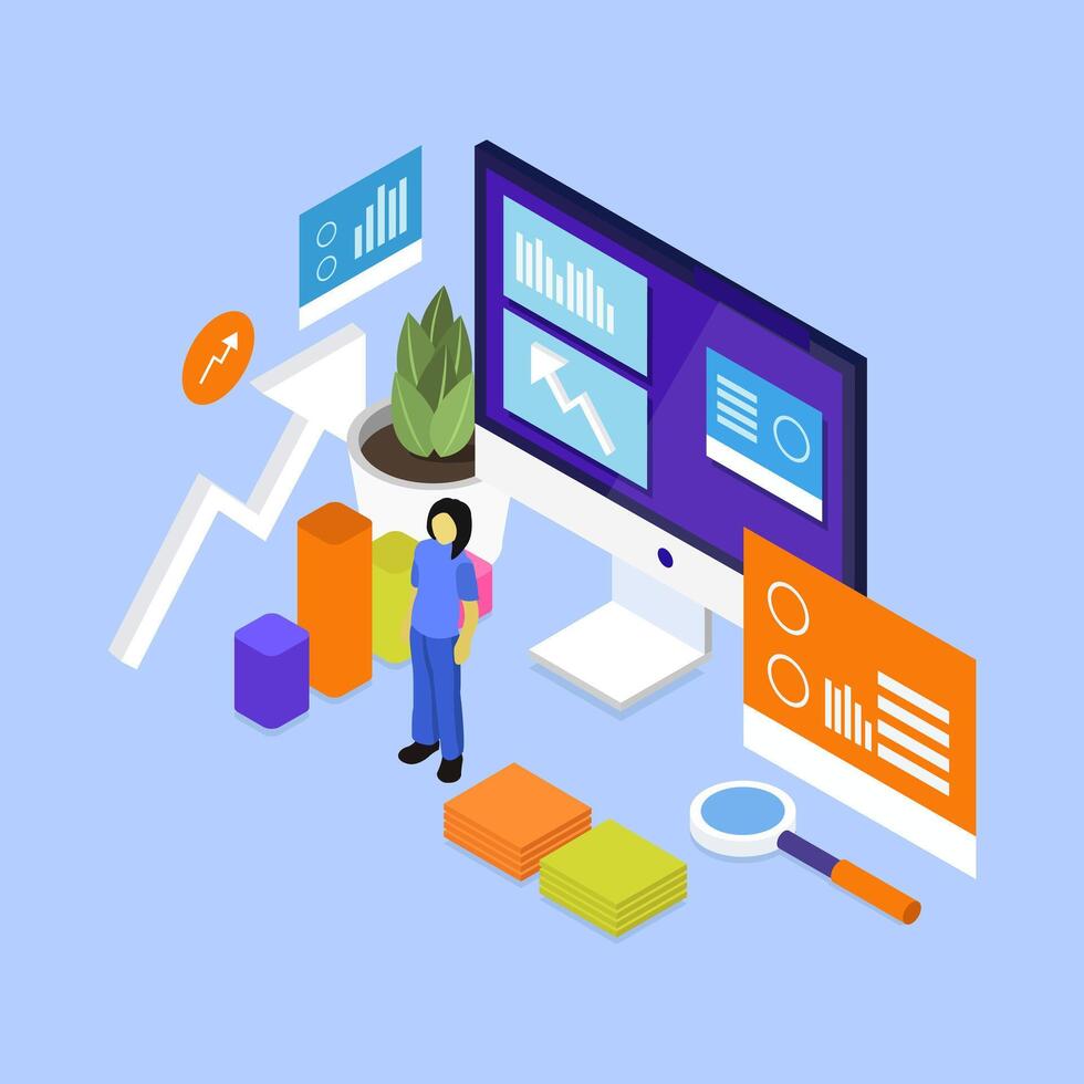 Isometric data analysis 42341386 Vector Art at Vecteezy Isometric data analysis 42341386 Vector Art at Vecteezy