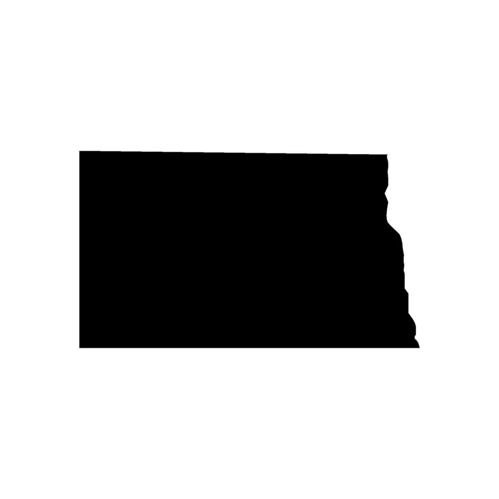 North Dakota Map Illustrated On White Background 42341409 Vector Art At Vecteezy