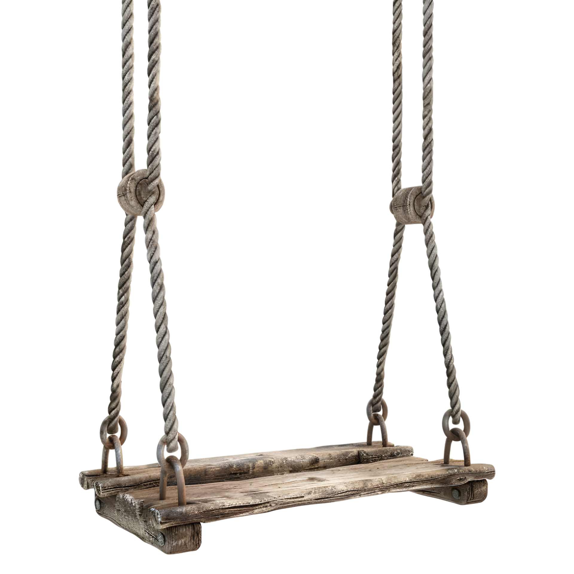 AI generated 3D Rendering of a Wooden Swing on Transparent Background - Ai Generated 42348727 PNG