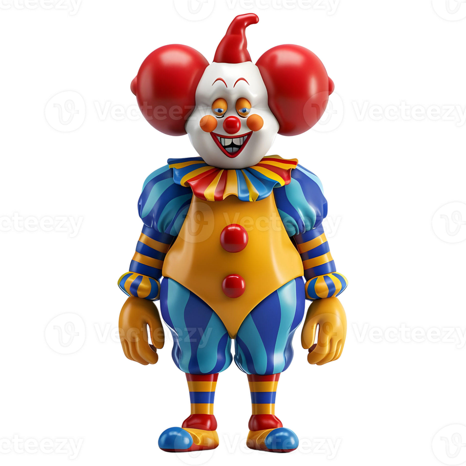 AI generated 3D Rendering of a Cartoon of Funny Joker Man on Transparent Background - Ai ...