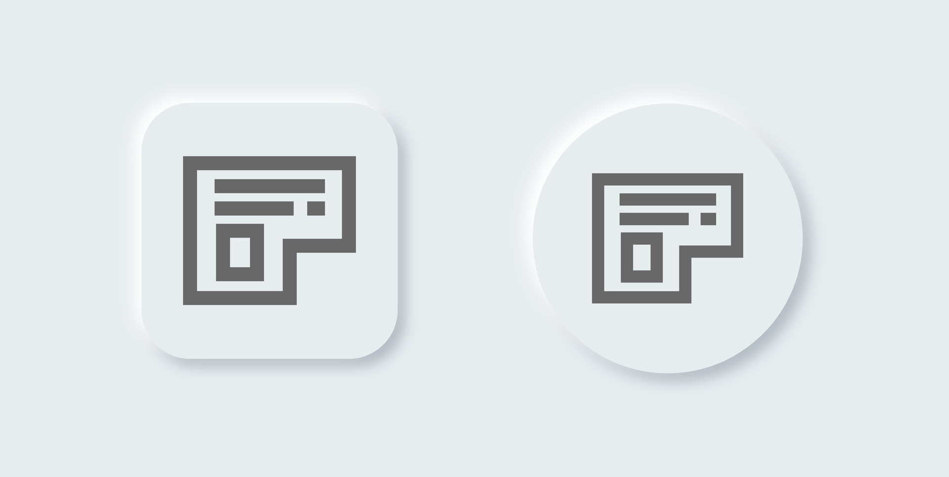 Blueprint Line Icon In Neomorphic Design Style Draft Signs Vector