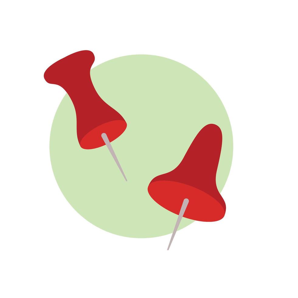 Two Red Pin Needle 42361228 Vector Art At Vecteezy