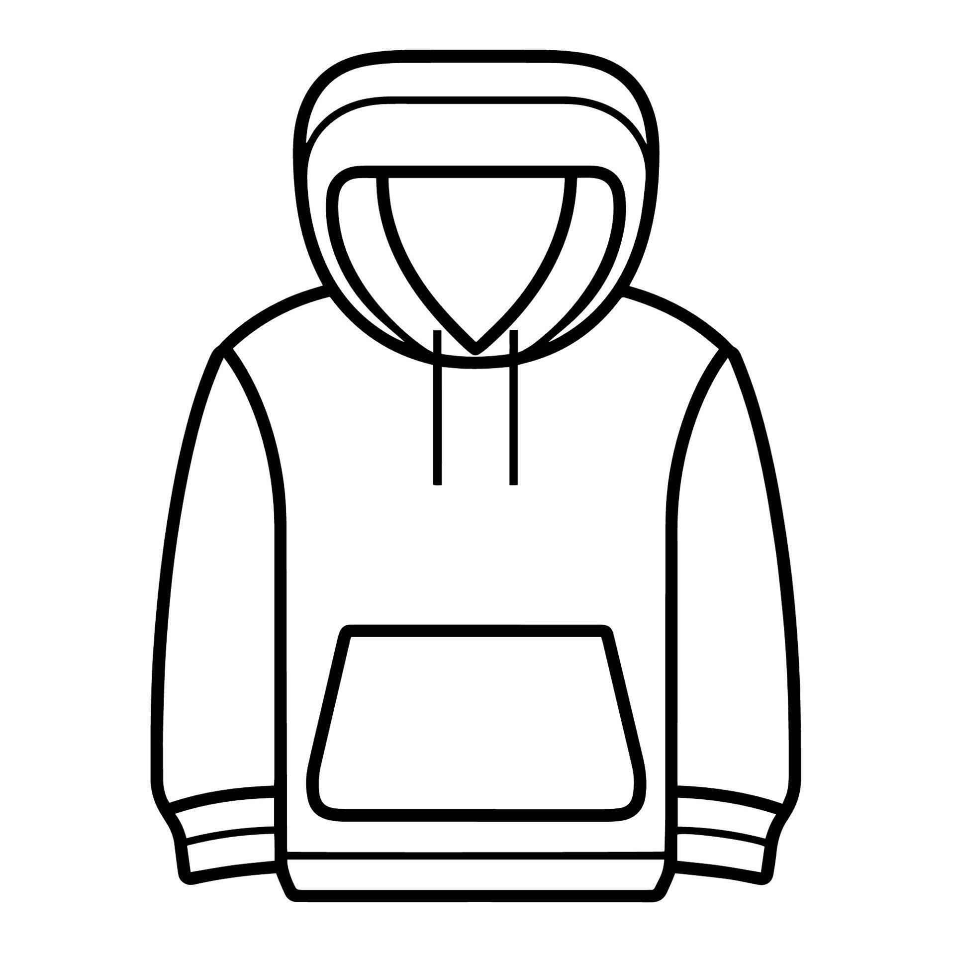 Trendy Hoodie Outline Icon In Vector Format For Fashion Designs 42362320 Vector Art At Vecteezy