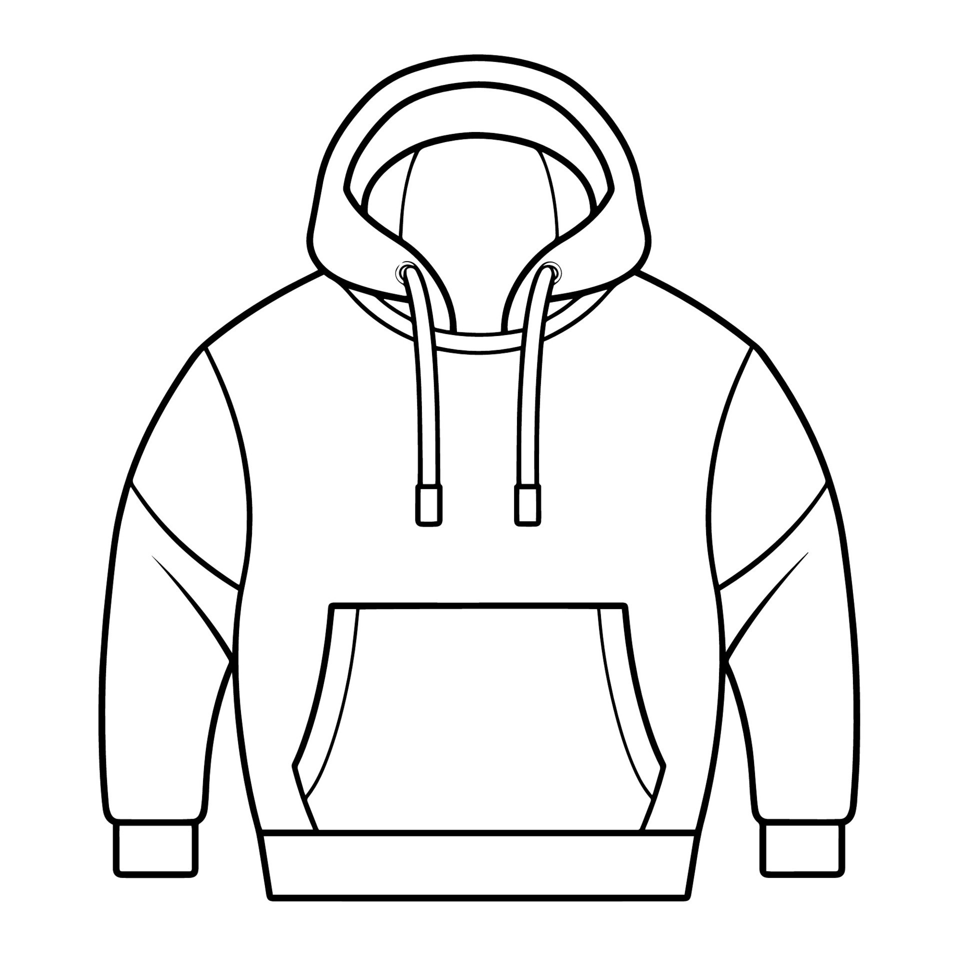 Trendy Hoodie Outline Icon In Vector Format For Fashion Designs 42362865 Vector Art At Vecteezy