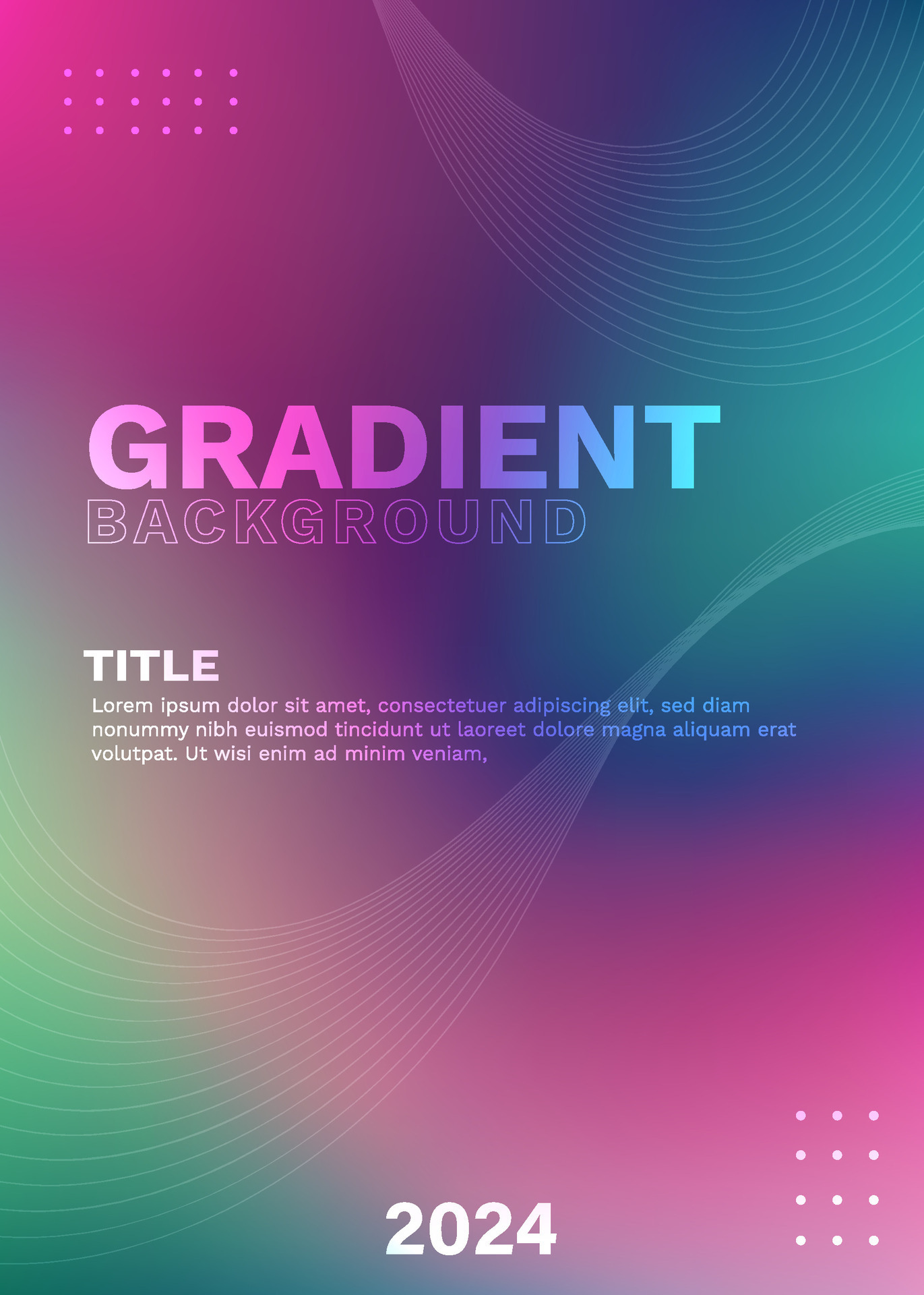 Template Vector Gradient Text 42370201 Vector Art at Vecteezy
