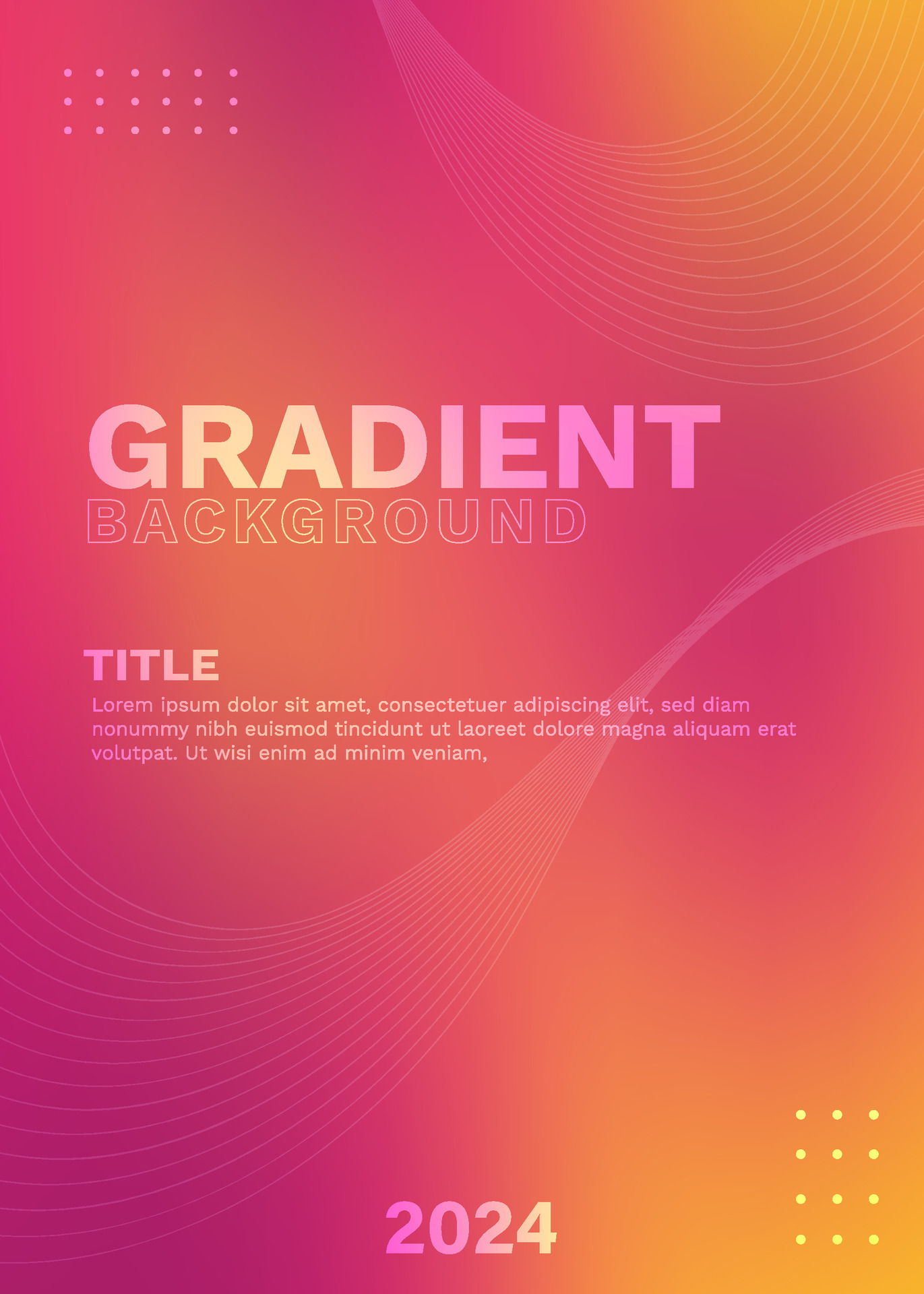 Template Vector Gradient Text 42370207 Vector Art at Vecteezy