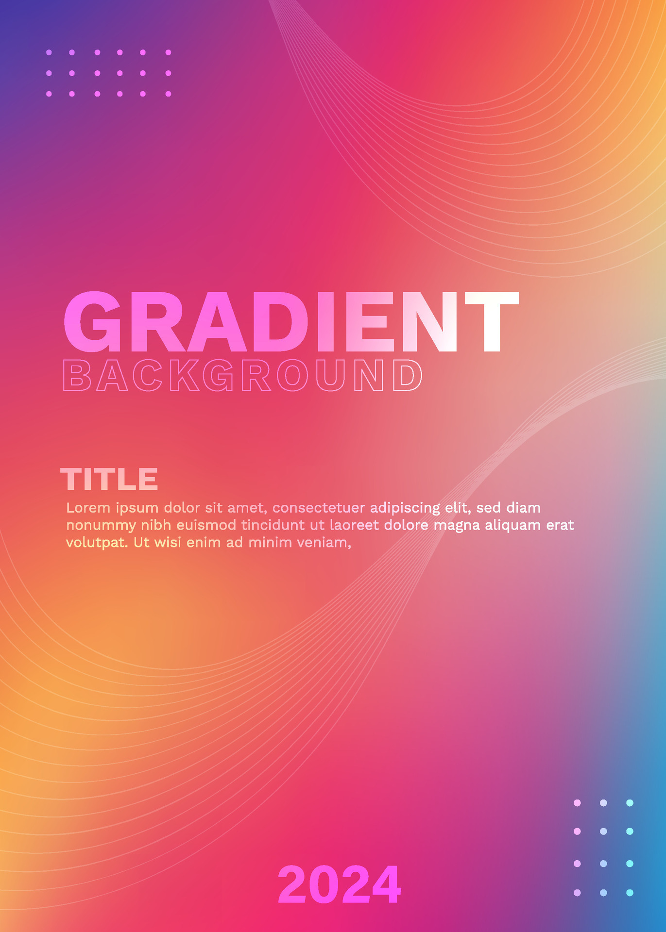 Template Vector Gradient Text 42370209 Vector Art at Vecteezy