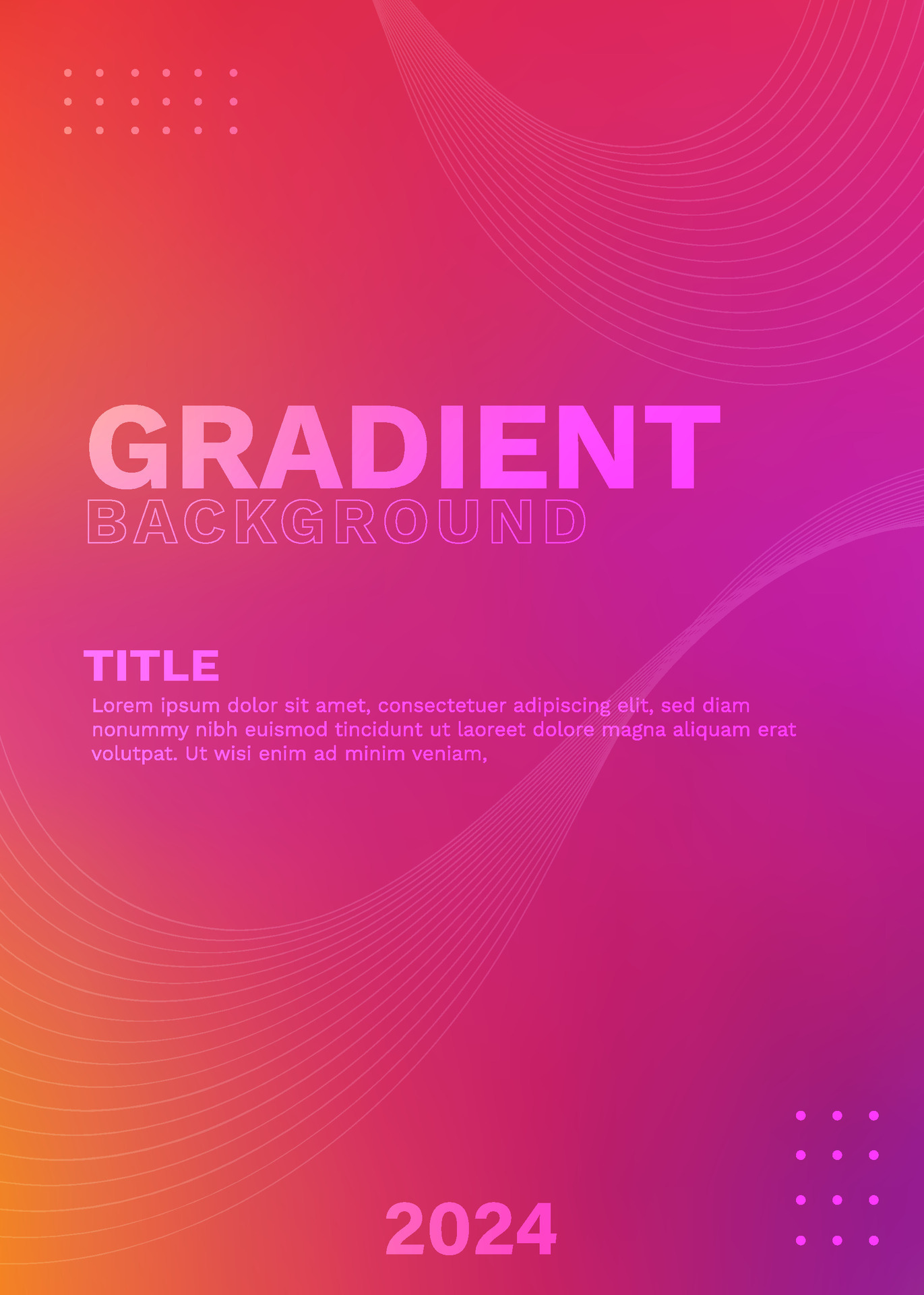 Template Vector Gradient Text 42370443 Vector Art at Vecteezy
