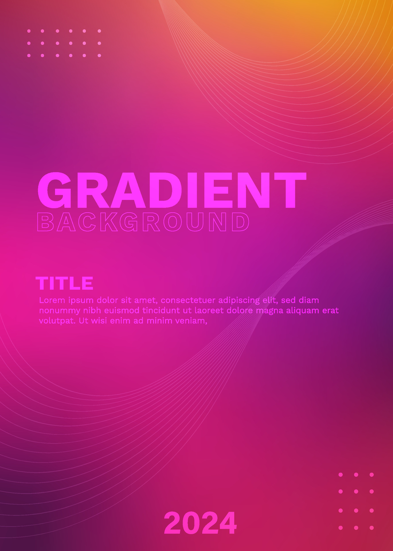 Template Vector Gradient Text 42370449 Vector Art at Vecteezy