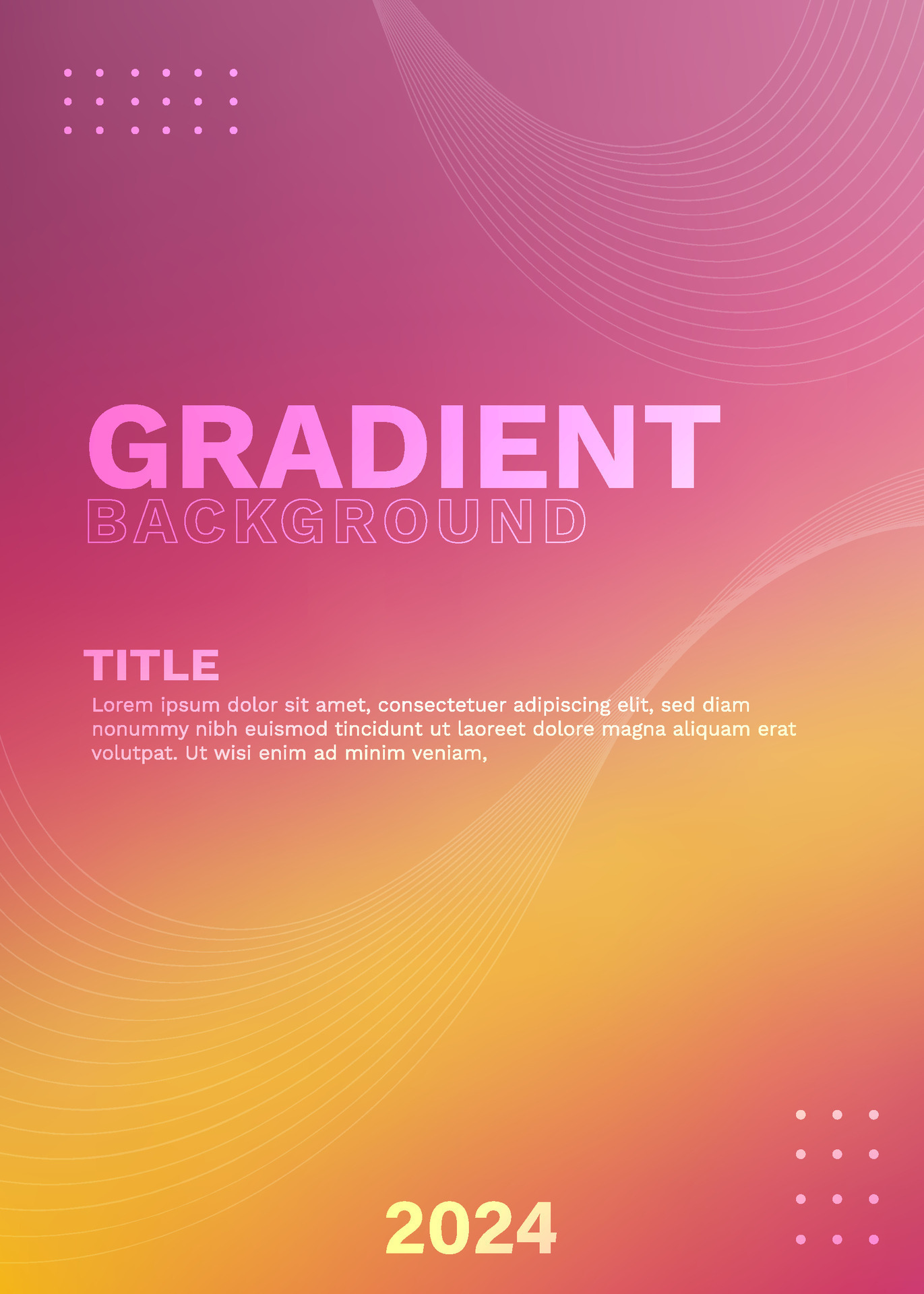 Template Vector Gradient Text 42370471 Vector Art at Vecteezy
