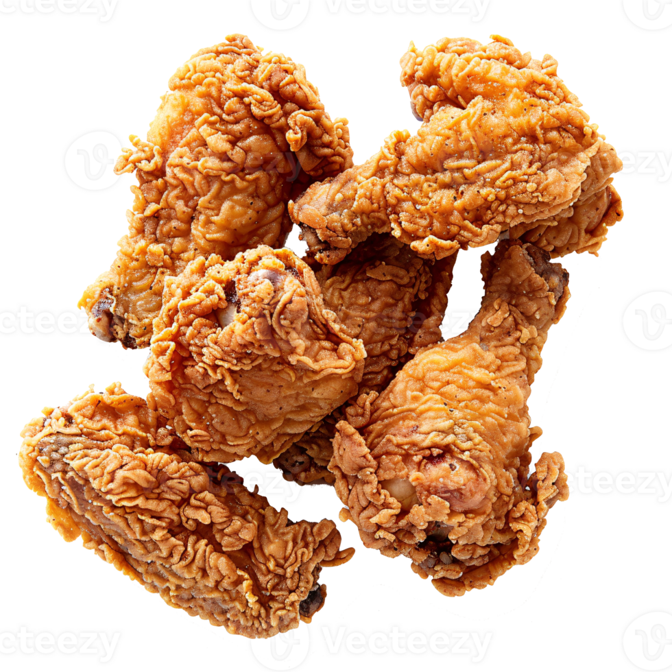Crispy Fried Chicken Wings And Legs With Isolated 42380746 Png