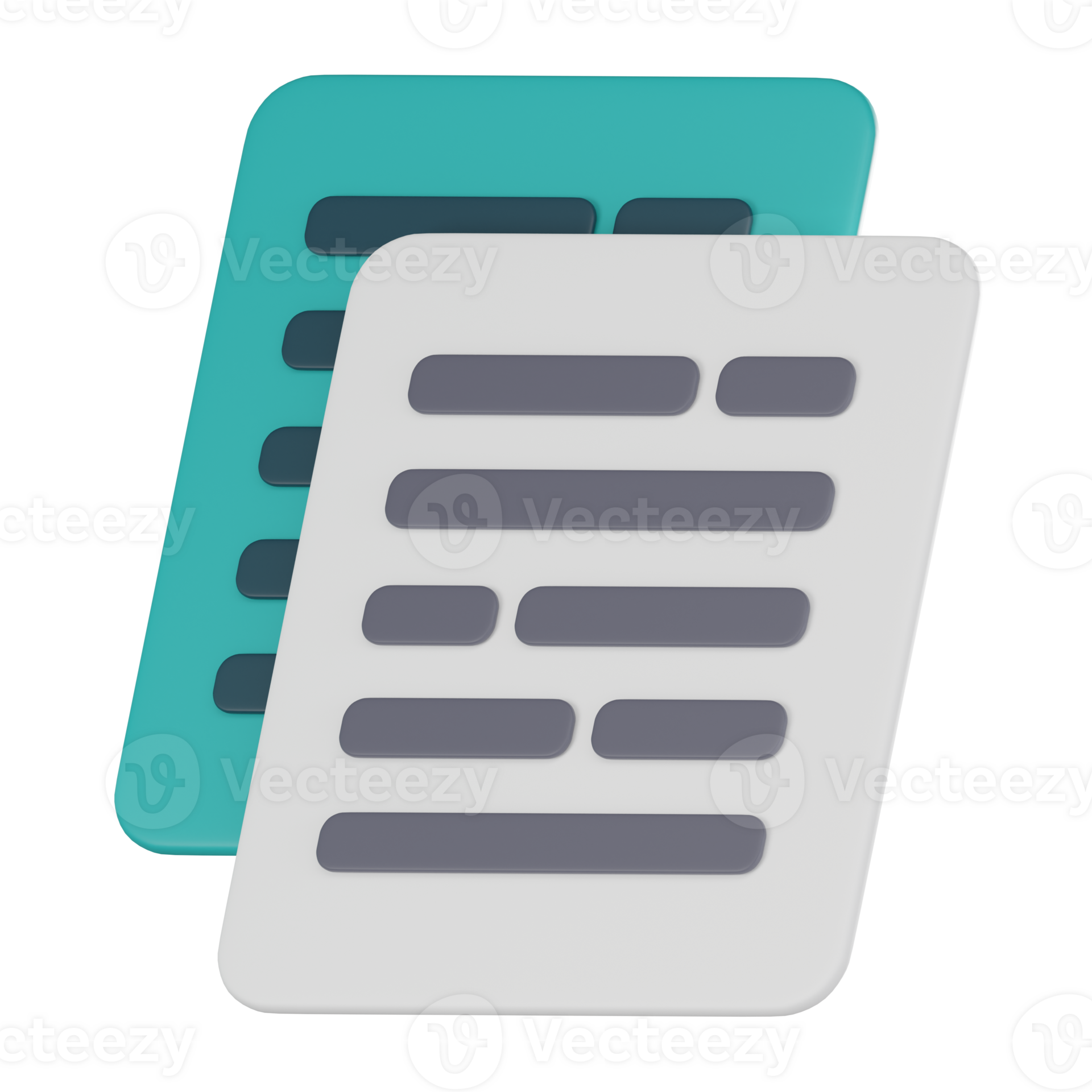 Digital Documentation, 3D Icon of File Document for Efficient Organization. 3D Render. 42381231 PNG