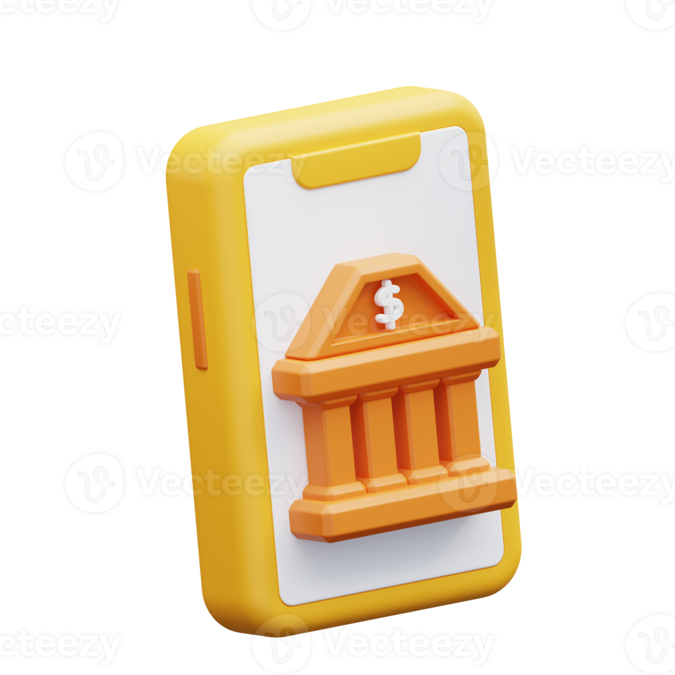 3d illustration mobile banking 42381625 PNG 3d illustration mobile banking 42381625 PNG