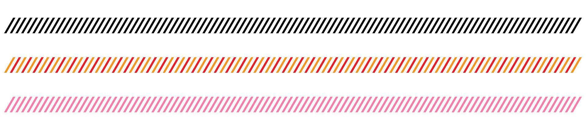 Diagonal Parallel Lines Slash Divider Tilt Strip Geometric Border
