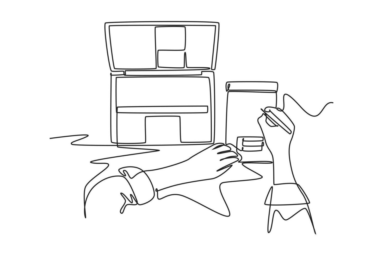 Continuous one line drawing web design and mobile application concept ...