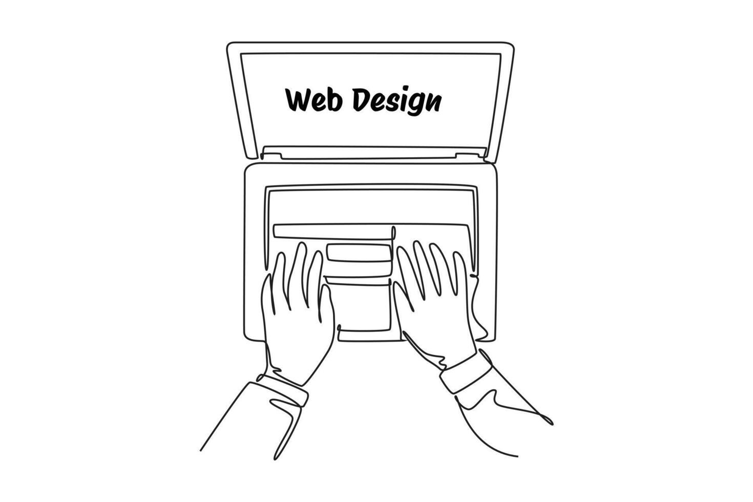 Continuous one line drawing web design and mobile application concept ...