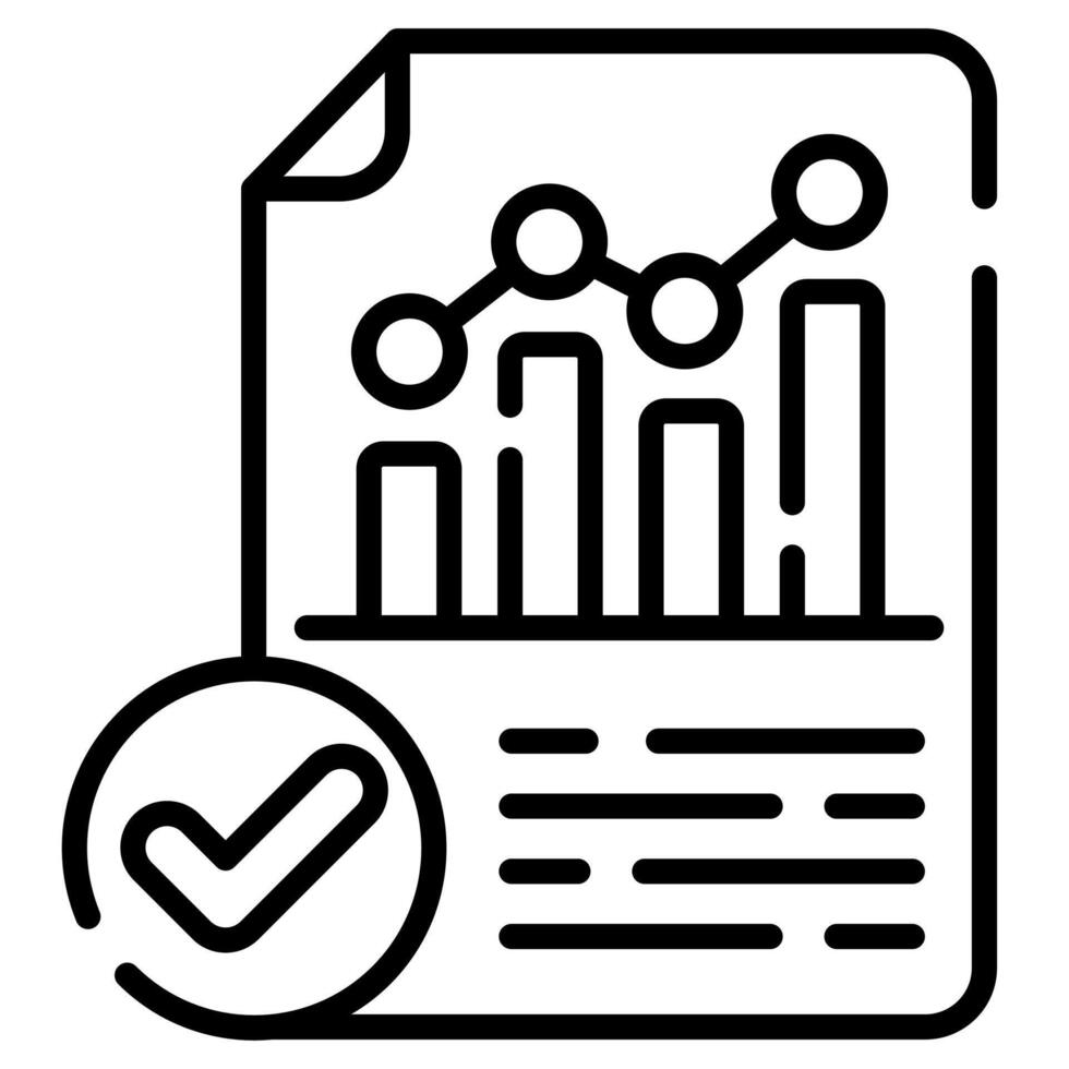 Evaluation Metrics Icon Line Vector Illustration 42387800 Vector Art At