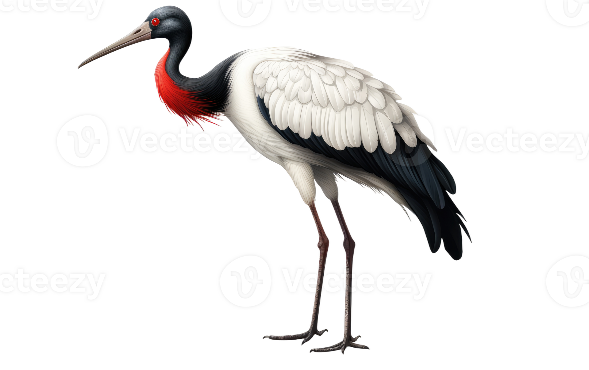 AI generated Jabiru Stork Beauty On Transparent Background. 42388578 PNG