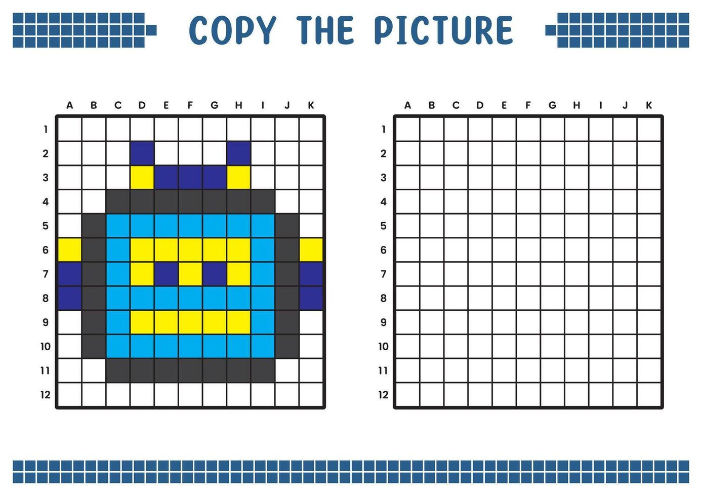 Page 6 | Pixel Art Worksheet Vector Art, Icons, and Graphics for Free ...