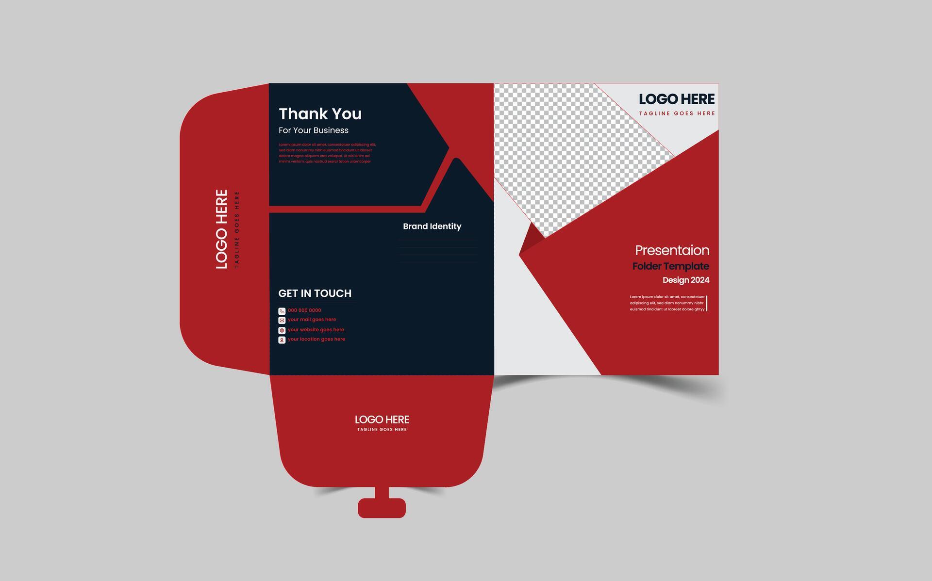 Presentation folder design template 42392242 Vector Art at Vecteezy