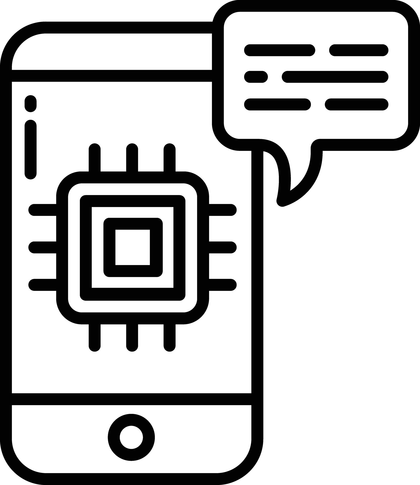 Chat Bot Outline Vector Illustration 42394132 Vector Art At Vecteezy