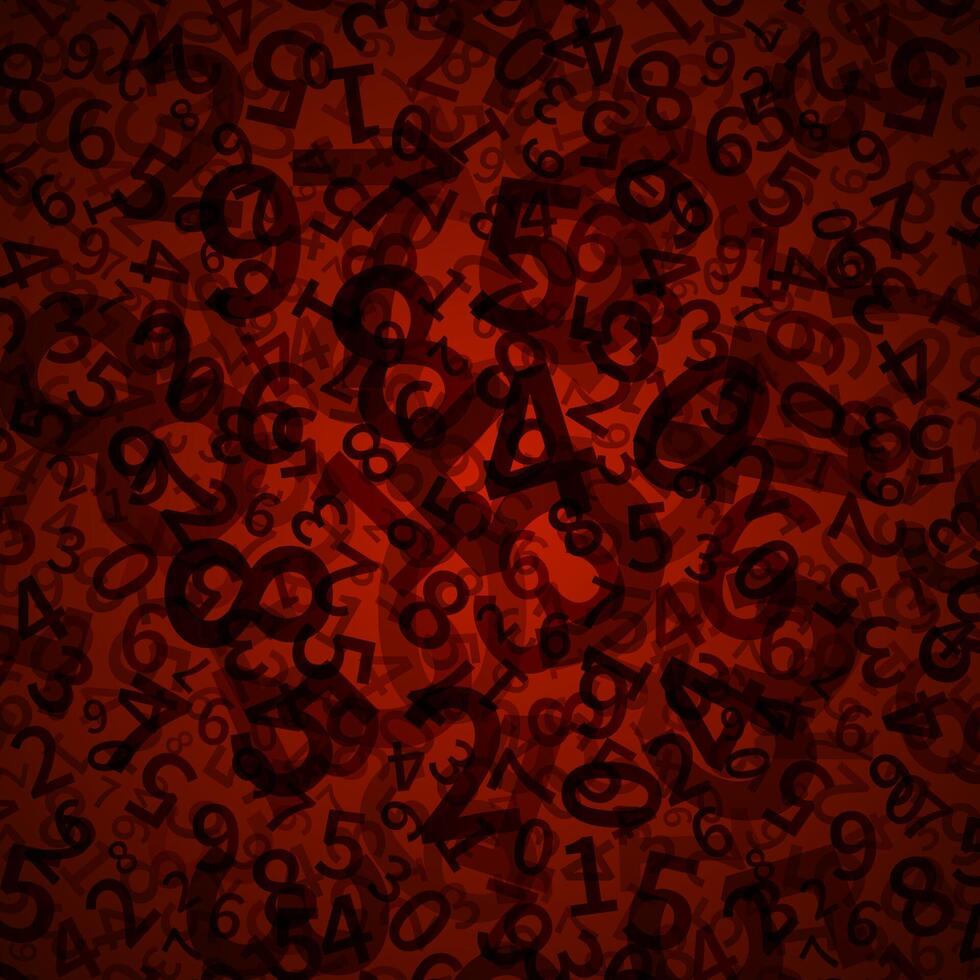Red Background With Numbers and Symbols 42394260 Vector Art at Vecteezy